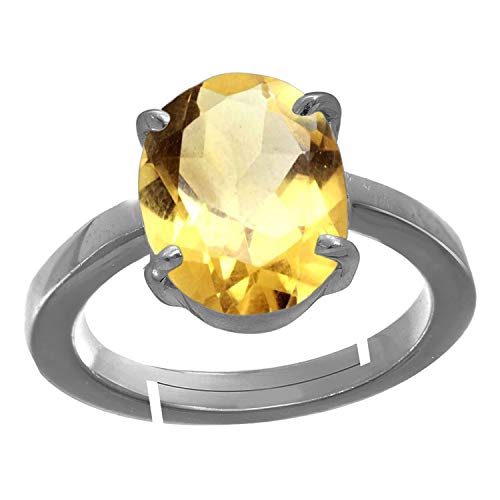 Rama & Mool Chand Trading 9 ratti Silver Citrine sunehla pukhraj ...