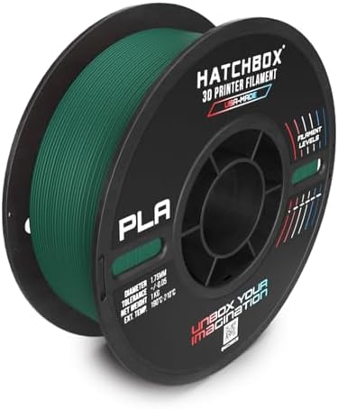 Amazon.com: HATCHBOX PLA MAX Teal 3D Printer Filament Made in The USA ...