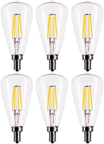 LED Filament Bulb ST48-4W LED Light Filament Bulb, E12 Base, Clear Warm ...