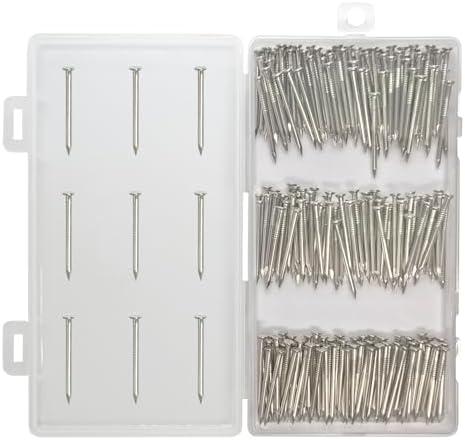 Amazon.com: 200pcs Premium Hardware Nails Assortment Kit, 1-1/4" x 14Ga ...