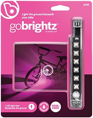 Amazon.com : Brightz GoBrightz LED Bike Frame Light, Pink - LED Bike ...