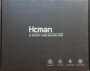 Hcman RGB Gaming Mouse Mat Pad, Large Thick (800×300×4mm) XXXL Extended ...