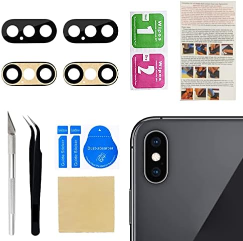 Amazon.com: Phoupair 2 Pcs Original OEM Back Rear Camera Glass Lens ...