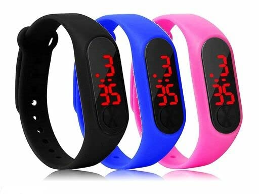 Buy Boys Watches, Boys Digital Display Watch Combo Pack of 3 (Black ...