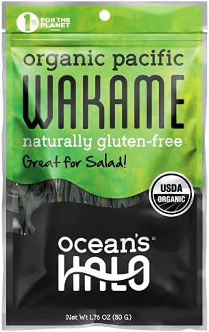 Amazon.com: Ocean's Halo Organic Wakame Strips, 1.76 oz