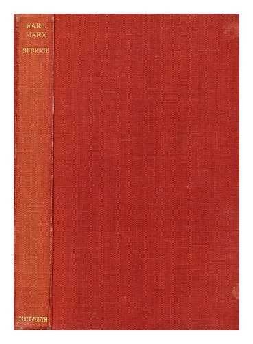 KARL MARX (GT. LIVES S): Sprigge, C. J. S.: 9780715601983: Amazon.com ...
