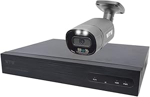 Amazon | WTW 塚本無線 4K XPoE防犯灯カメラ黒1台HDD1TBセット 4ch 屋外 家庭用 スマホ 遠隔監視 | DIY・工具・ガーデン