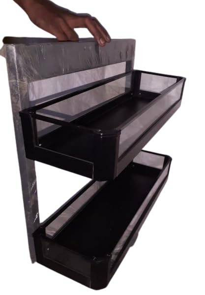 Kitchen Soft-Closing Shelf Glass Rectangular Bottle Pullout Unit BPO ...