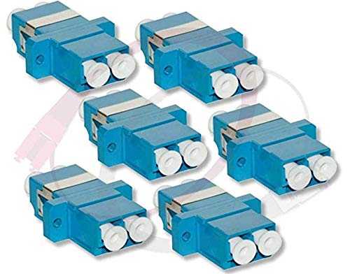 Amazon.com: 6 Pk Duplex LC Couplers | Female to Female Fiber Optic ...