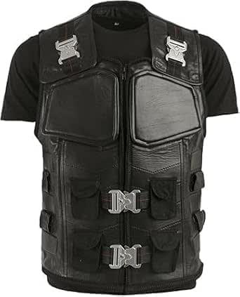 Amazon.com: Wesley Snipes Men's Leather Trinity Cosplay Costume ...