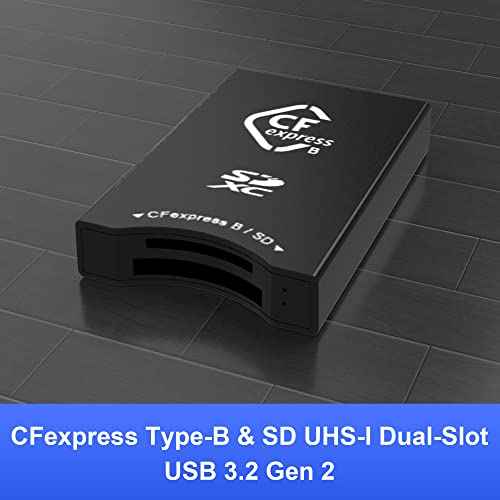 CFexpress/SD Card Reader USB C, Dual-Slot USB 3.2(10Gbps) CFexpress ...