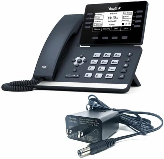 Yealink T53W IP Phone - Power Adapters Included - 1 Year Manufacturer ...