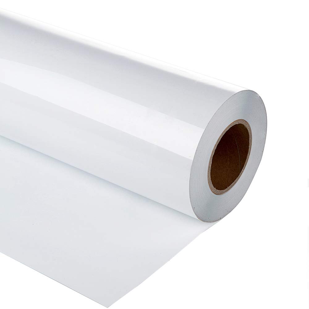 Amazon.com: guangyintong Heat Transfer Vinyl White HTV Rolls, 12" x ...