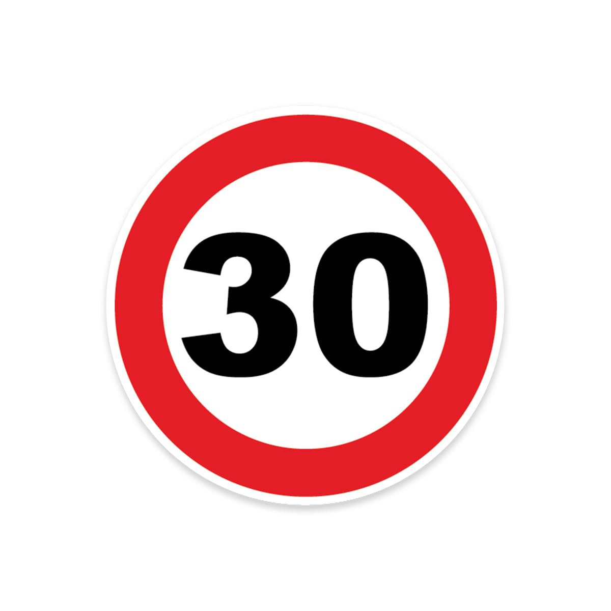 Red Circle Speed Limitation Sticker for Cars – Tractor Truck Speed ...