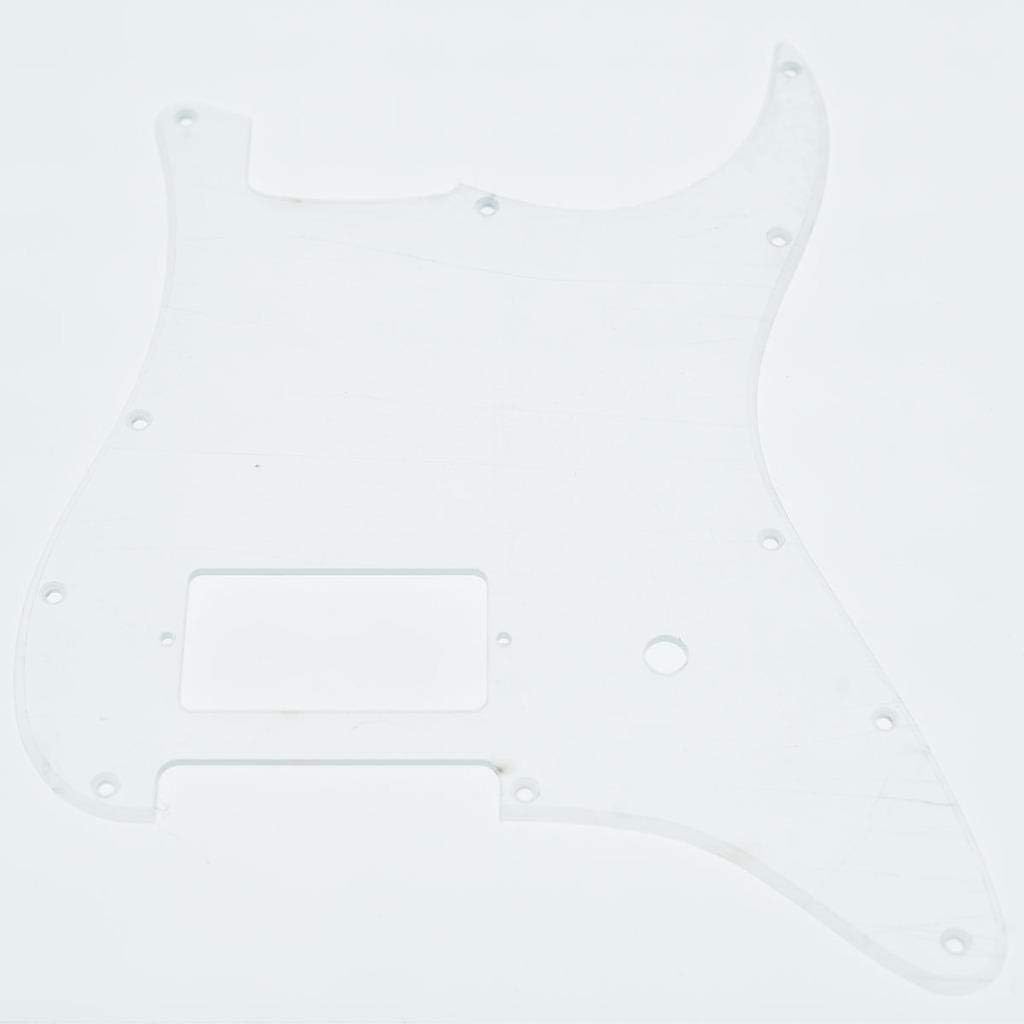 Amazon.com: KAISH Clear 11 Hole ST/Strat Style One Humbucker Guitar ...
