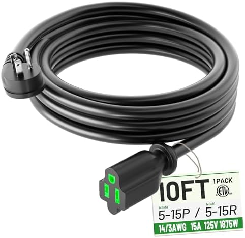 Amazon.com: DEWENWILS 1FT Short Extension Cord, Flat Head Extension ...