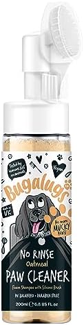 Bugalugs Dog Paw Cleaner No Rinse Foam Cat & Dog shampoo with Silicone ...