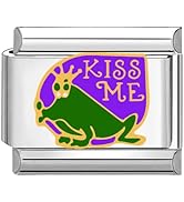 Quiges - 9mm Italian Style Charm Link Module Bracelet Stainless Steel ...