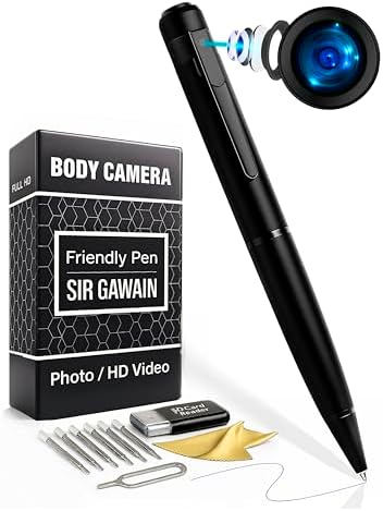 Amazon.com: SIRGAWAIN Premium Body Camera Pen — Full HD 1080p Video ...