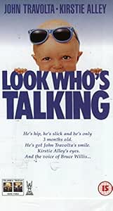 Look Who's Talking [VHS] : John Travolta, Kirstie Alley, Olympia ...
