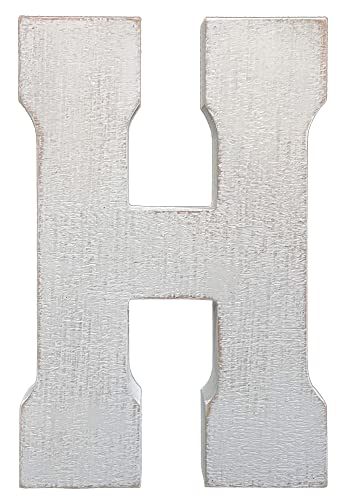 Snapklik.com : ABELOTS Large Wood Letter Distressed White Wash Alphabet ...