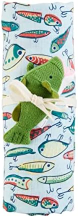 Amazon.com: Fishing Lure Swaddle and Rattle Set : Baby