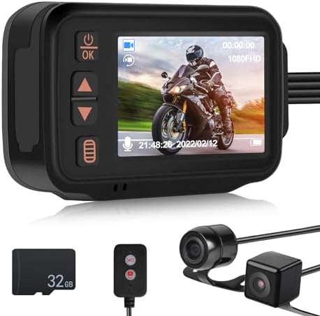 Amazon.com: CAMECHO Dash Cam Front and Rear, IP65 Waterpoorf Dual Dash ...