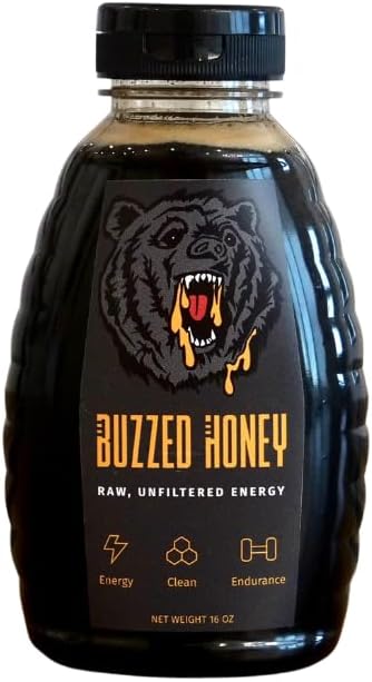 Amazon.com : Buzzed Honey - 16oz (32 servings), Raw Unfiltered Honey ...