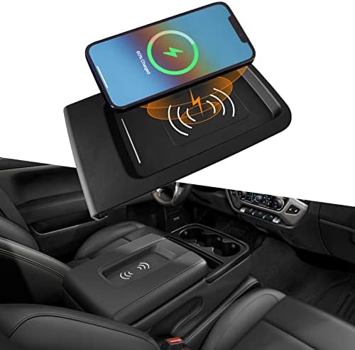 Buy Bomely Fit Chevrolet Silverado GMC Sierra Wireless Charger Tray 15W ...