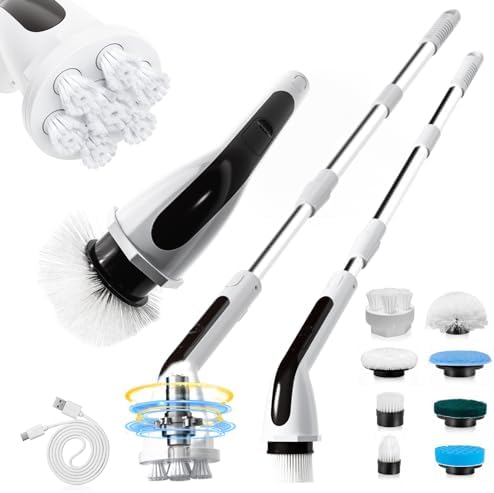 Amazon.com: Electric Spin Scrubber Rechargeable Cordless Spin Cleaning ...