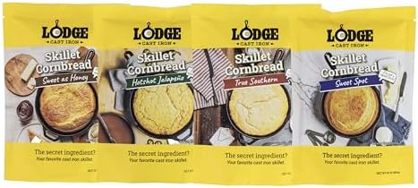 Amazon.com: Lodge Cast Iron Skillet Cornbread – Pair with Cast Iron ...