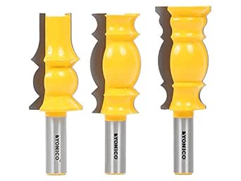 Yonico Crown Molding Router Bits Set 3 Bit 1/2-Inch Shank 16320 ...