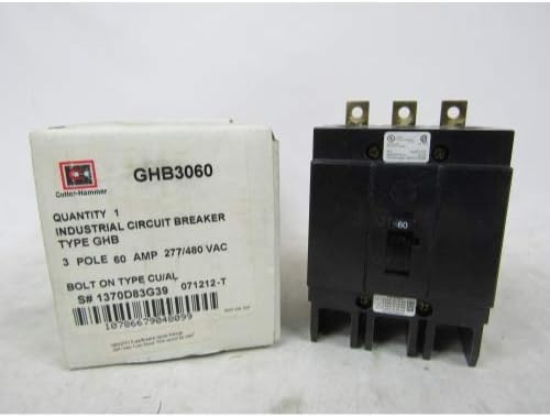 GHB3060 Bolt-on 60 Amp,14k, HACR rated: Magnetic Circuit Breakers ...