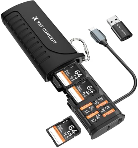 Amazon.com: K&F CONCEPT 2-in-1 SD Card Reader Adapter, UHS-II/SD 4.0 ...