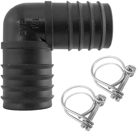 32mm (1.25") Pond Corrugated Flexible Pipe/Hose Elbow Connector +2 x ...