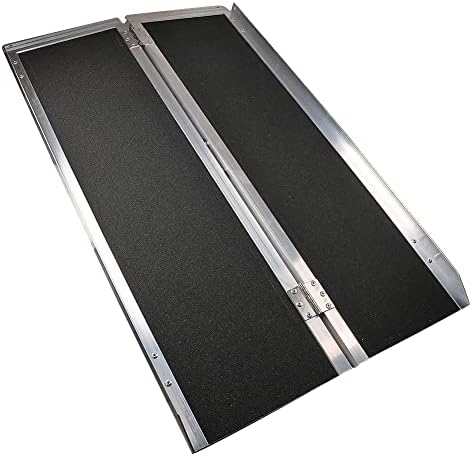 4FT Wheelchair Ramp for Steps,Portable Aluminum Ramp Mobile Ramp Anti ...