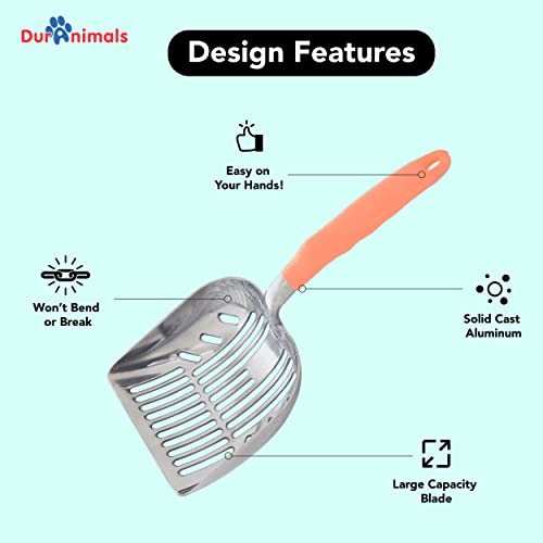 Snapklik.com : Premium Multicat Cat Litter ScoopSolid MetalLitter Box ...