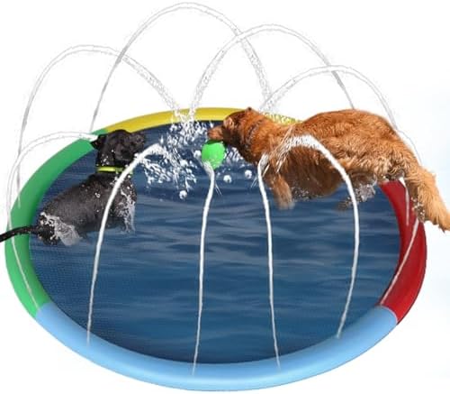 Dog Swimming Pool - Decorative Puppy Cooling Cushion, Pet Bath Pool ...