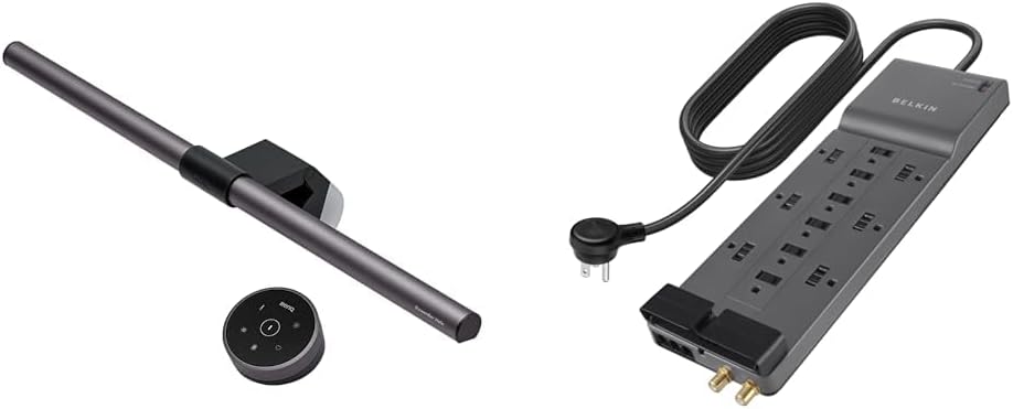 Amazon.com: BenQ ScreenBar Halo LED Monitor Light/Wireless Controller ...