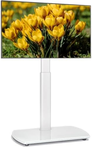 Amazon.com: Universal Floor TV Stand with Mount 80 Degree Swivel Height ...