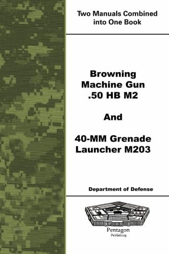 Browning Machine Gun .50 HB M2 and 40-mm Grenade Launcher M203 | Amazon ...