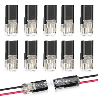 Double-Wire Plug-in Connector with Locking Buckle, Quick Clip Fasteners ...