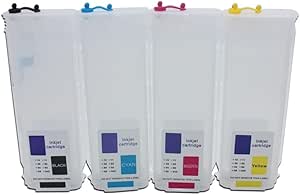 Amazon.com: Refillable Ink Cartridge Compatible with HP10 82 HP500 ...