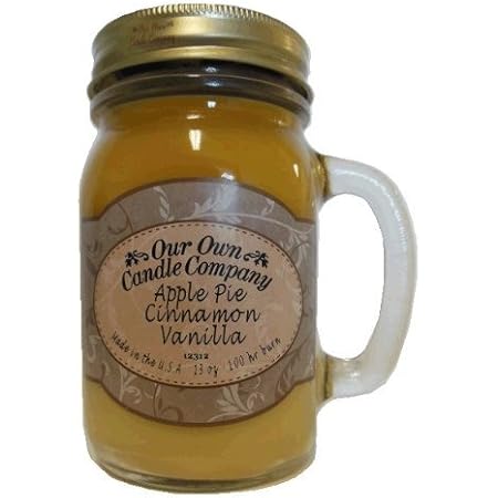 Amazon.com: Our Own Candle Company Apple Pie Cinnamon Vanilla Scented ...