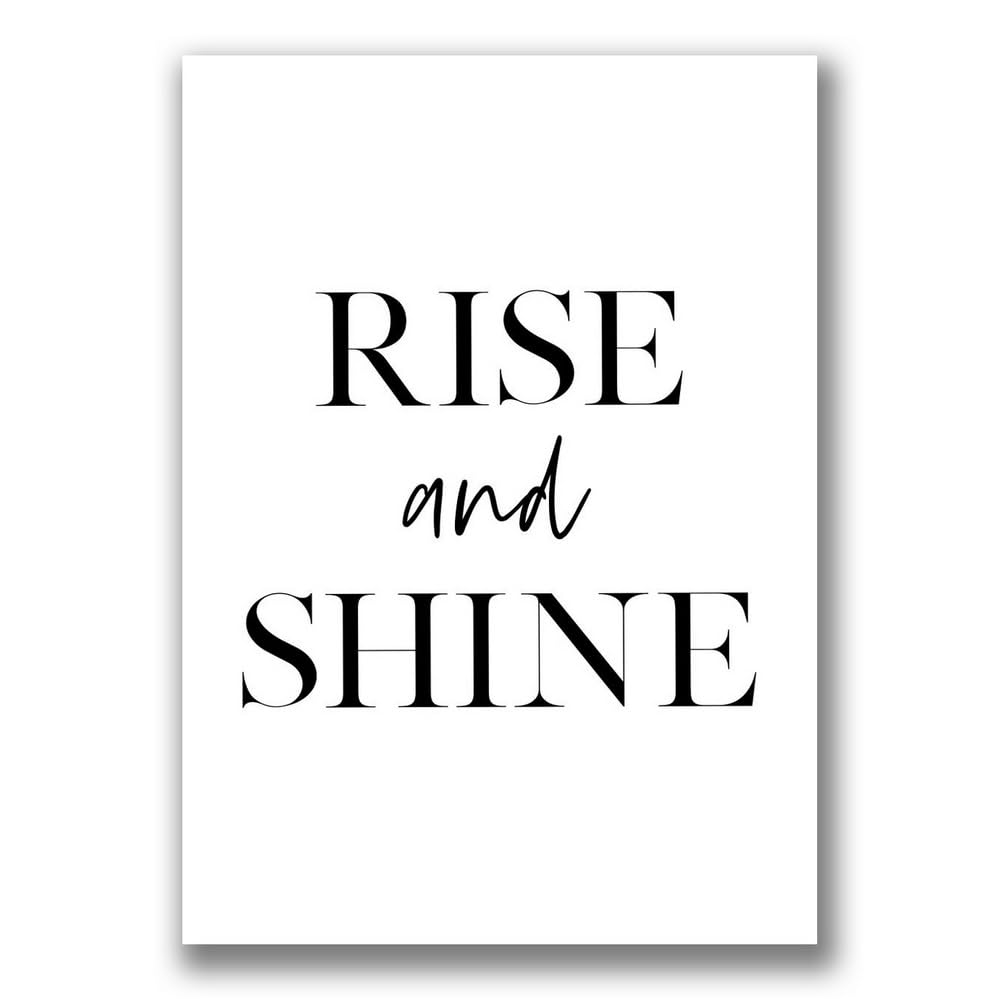 Haenja 8x10 Motivational Posters For Rise And Shine 2 Sports ...