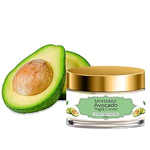 MoHerbz Avocado Night Cream with Provitamin B5 for Overnight Hydration ...