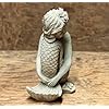 Amazon.com : Generic Concrete Mermaid Statue Sitting On The Stone ...