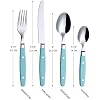 Amazon.com | ANNOVA Silverware Set, Retro/Rivet Colorful Stainless ...