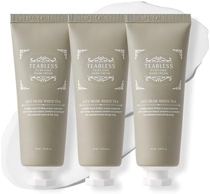 Amazon.com : TEABLESS Lily Musk White Tea Perfume Hand Cream(Pack of 3), Body and Hand Lotion ...