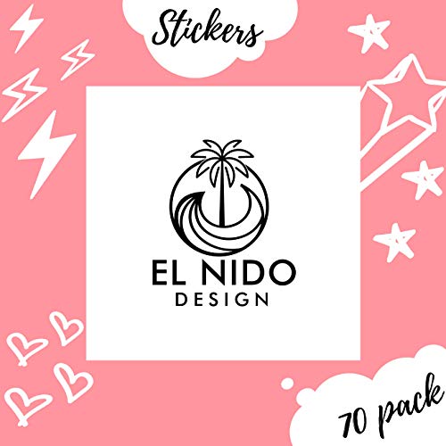 EL Nido Stickers for Water Bottles, 70pcs Sticker Packs, Cute Aesthetic ...